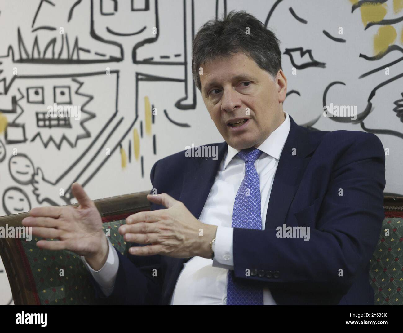 Madrid, 04/18/2024. Interview with Afme CEO, Adam Farkas. Photo ...