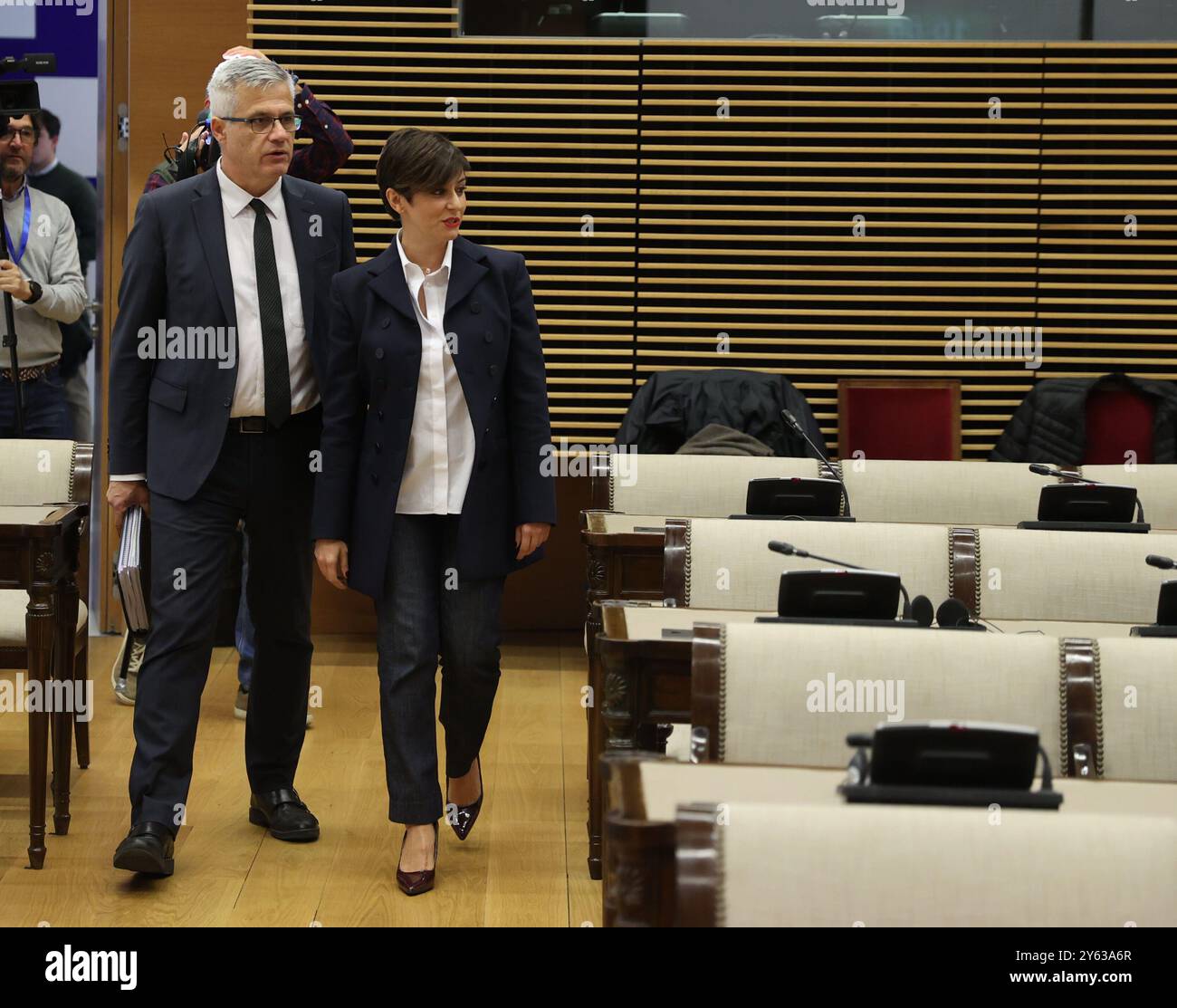 Madrid, 25/01/2025. Appearance of the Minister of Housing Isabel ...