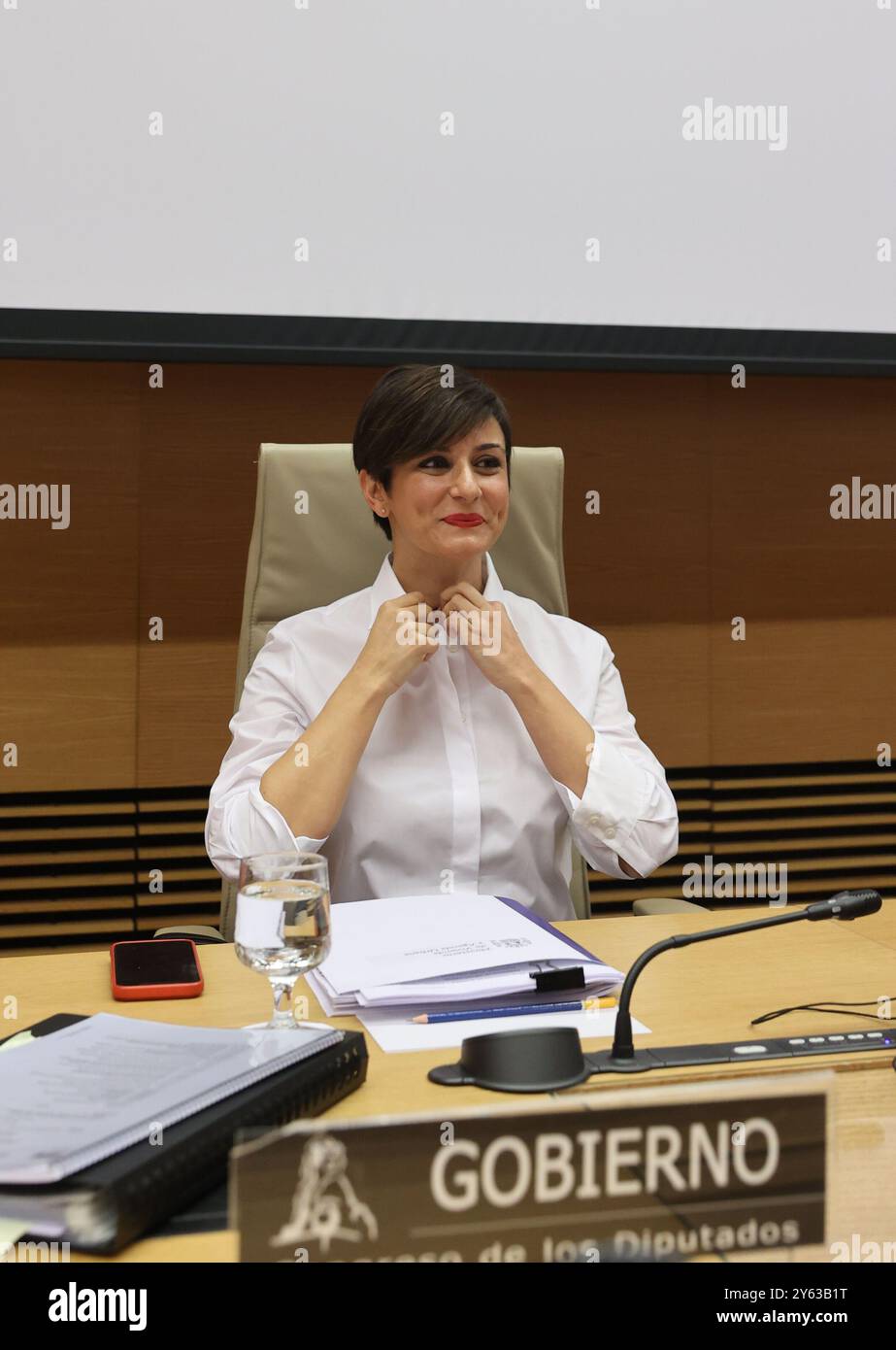 Madrid, 25/01/2025. Appearance of the Minister of Housing Isabel ...