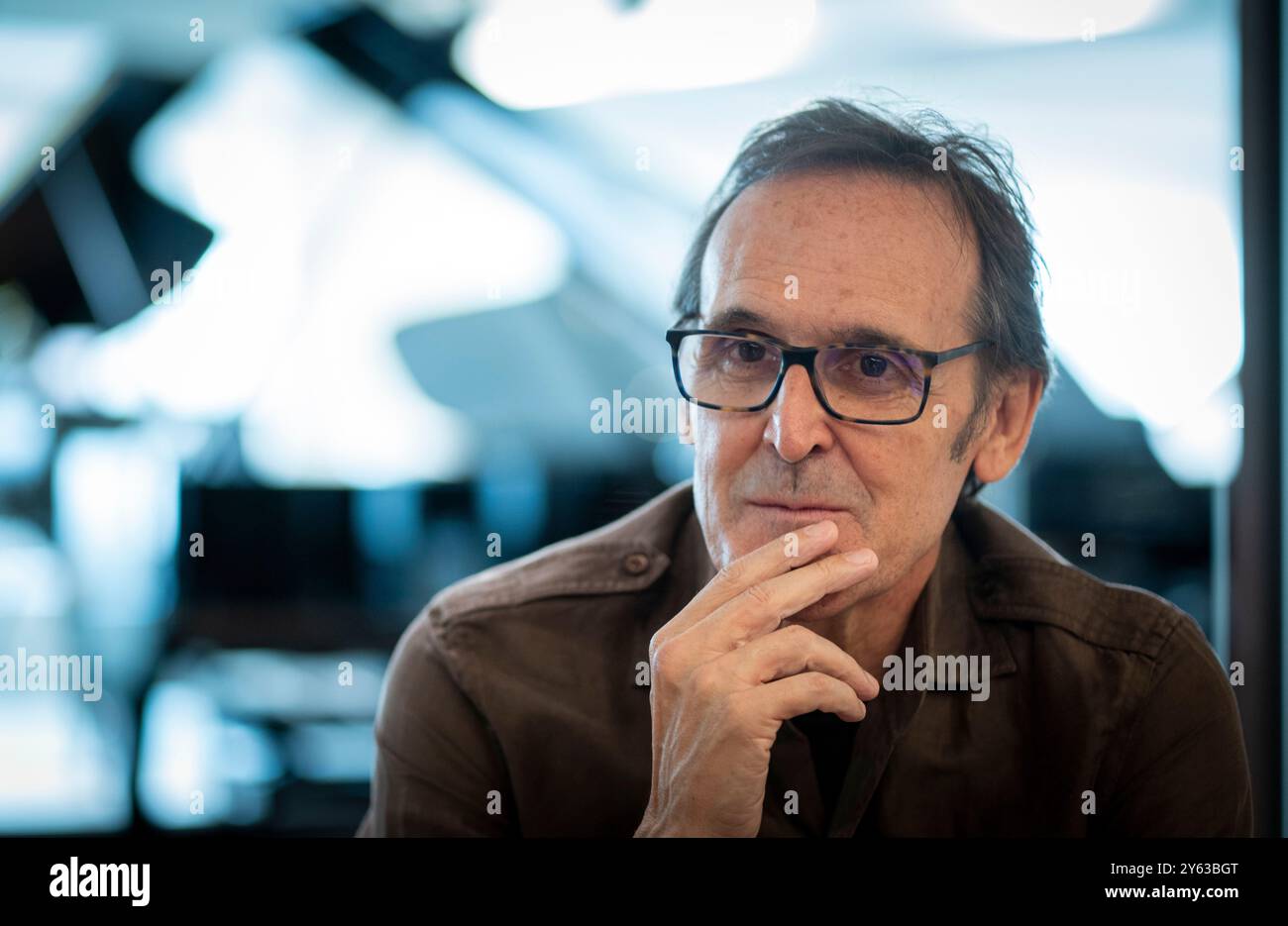 Madrid, 25/10/2023. Interview with music composer Alberto Iglesias ...