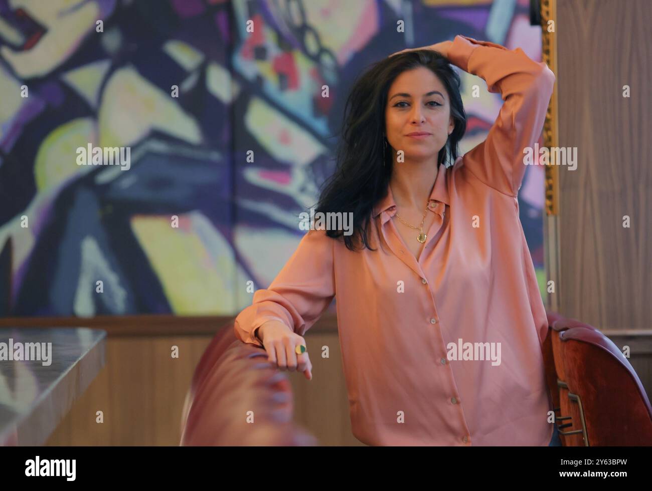 Madrid, 01/14/2022. Interview with the singer María Peláe. Photo ...