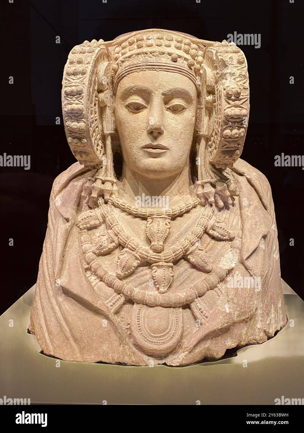 Madrid, 09/17/2023. Lady of Elche at the National Archaeological Museum ...