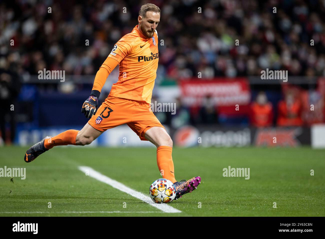 Madrid, 23/02/2022. Champions League. Match played at the Wanda between ...