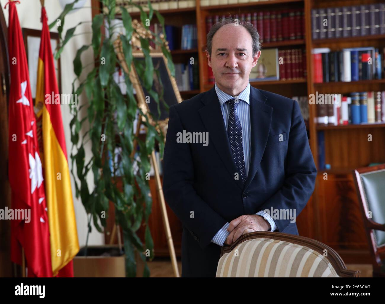 Madrid, 06/13/2019. Interview with the president of the Tsjm, Celso ...