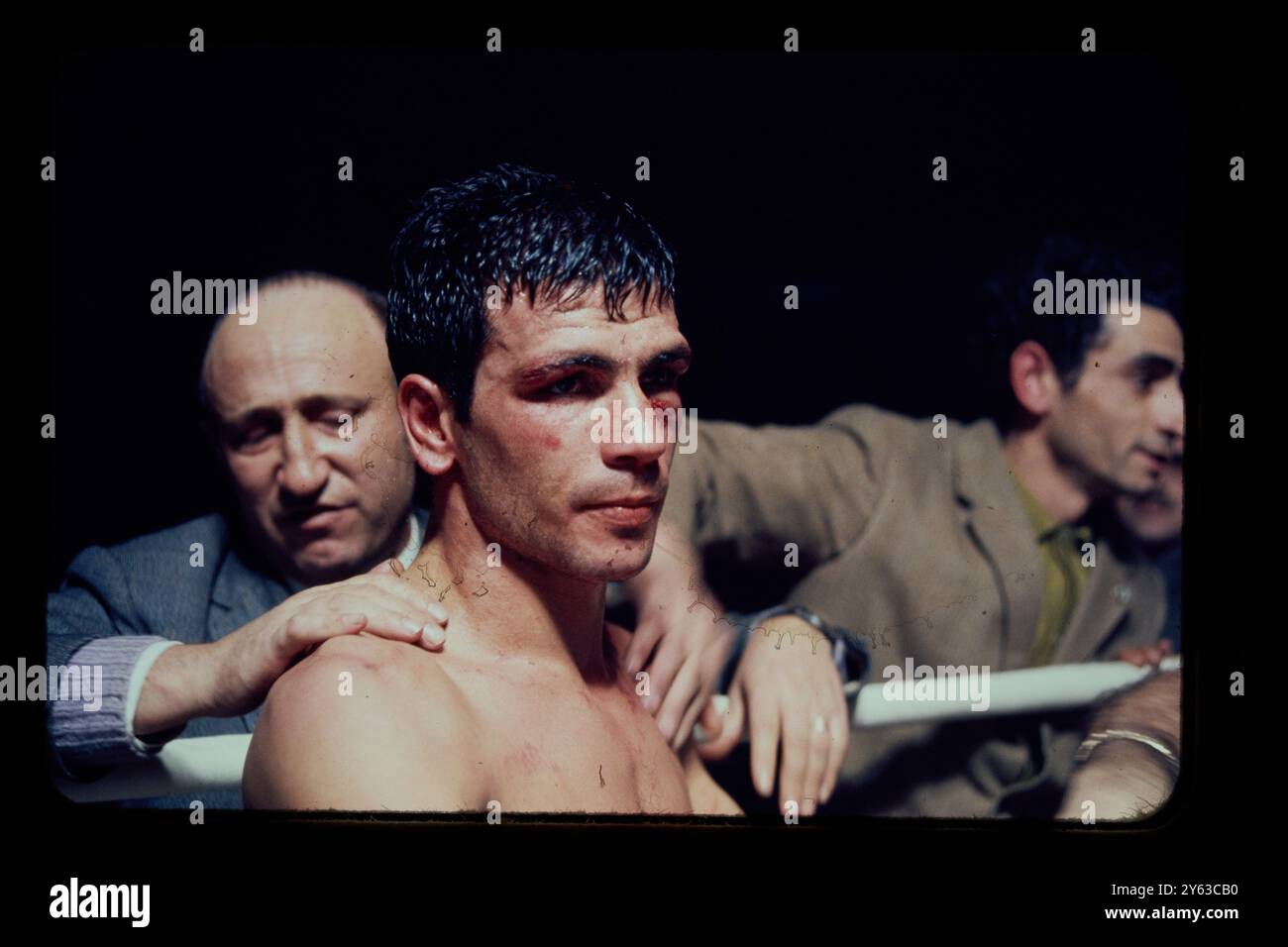 Madrid, 29/01/1970. Miguel Velázquez is proclaimed European lightweight ...