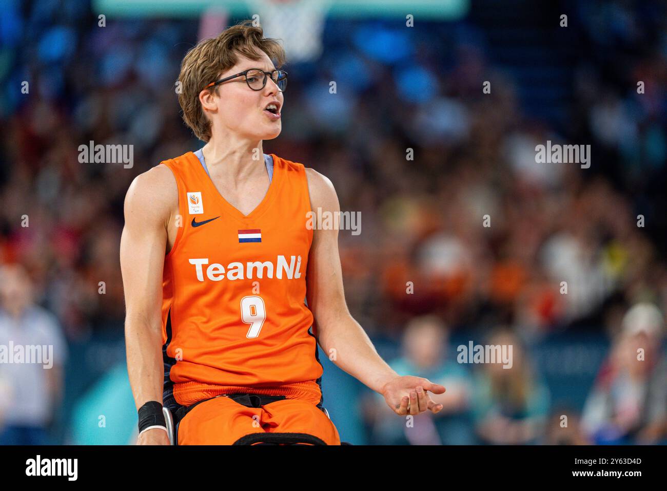 Netherlands Bo Kramer (9) celebrates during the Women’s Wheelchair ...