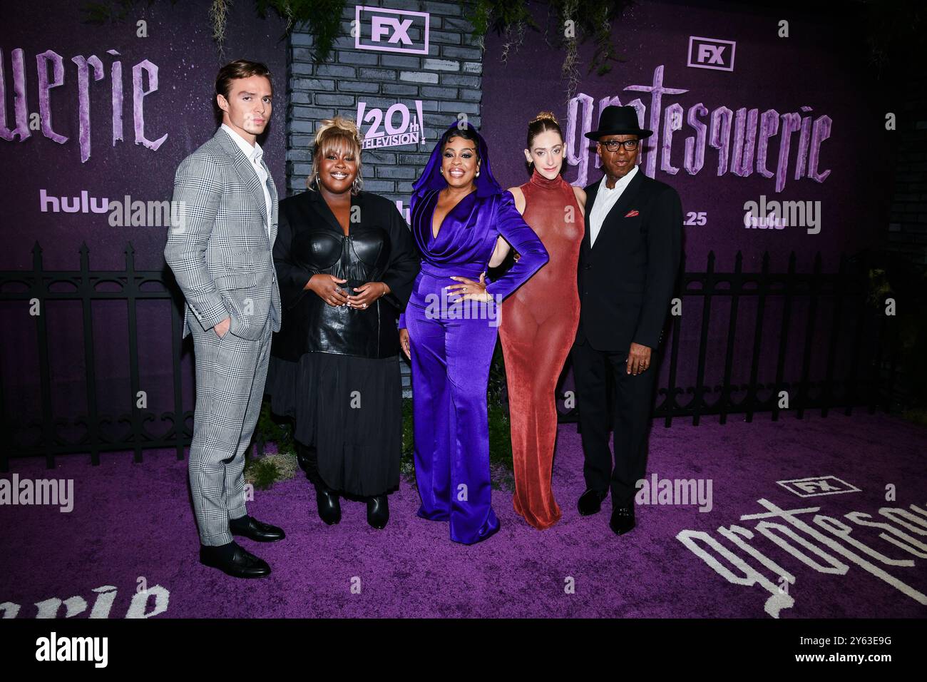 New York, USA. 22nd Sep, 2024. Nicholas Alexander Chavez, Raven Goodwin ...