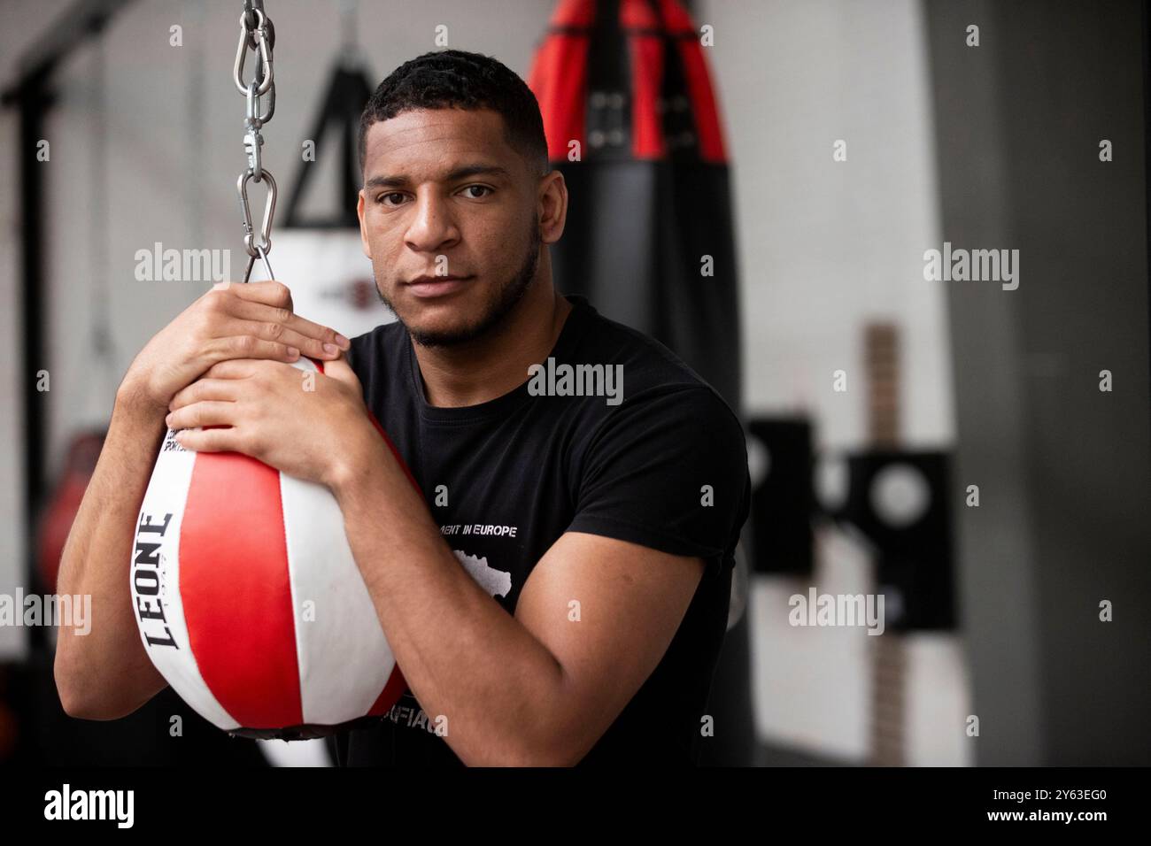 Madrid, 04/07/2024. Interview with Emmanuel Reyes, Olympic boxer. Photo ...
