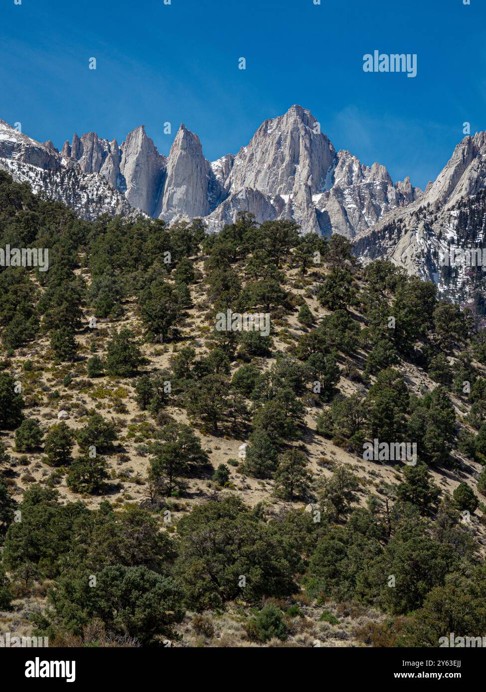 Mount Whitney, the tallest mountain in the contiguous U.S., Eastern ...