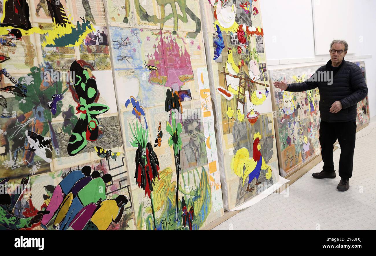 Madrid, 02/21/2023. Interview with the artist José María Sicilia. Photo ...