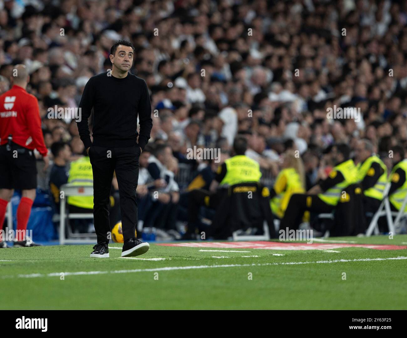 Madrid, 04/21/2024. League match played at the Santiago Bernabéu ...
