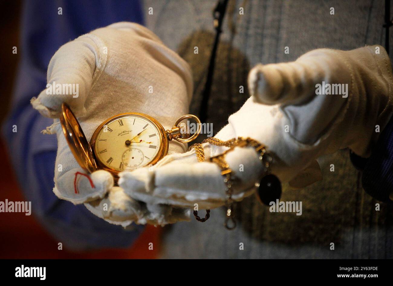 Seville, 18/10/2012. Exhibition on the Titanic at the Navigation ...