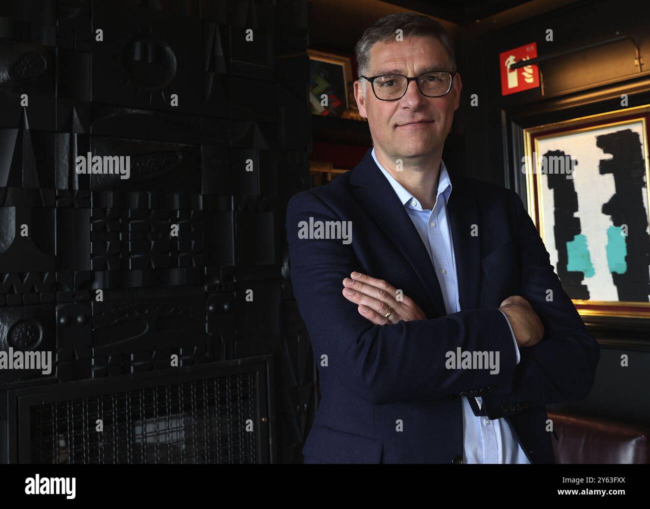 Madrid, 04/25/2024. Interview with the founder of the NGO Mary's Meals ...