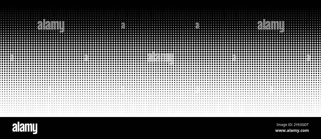Dotted halftone gradient texture. Vanishing polka dot background ...