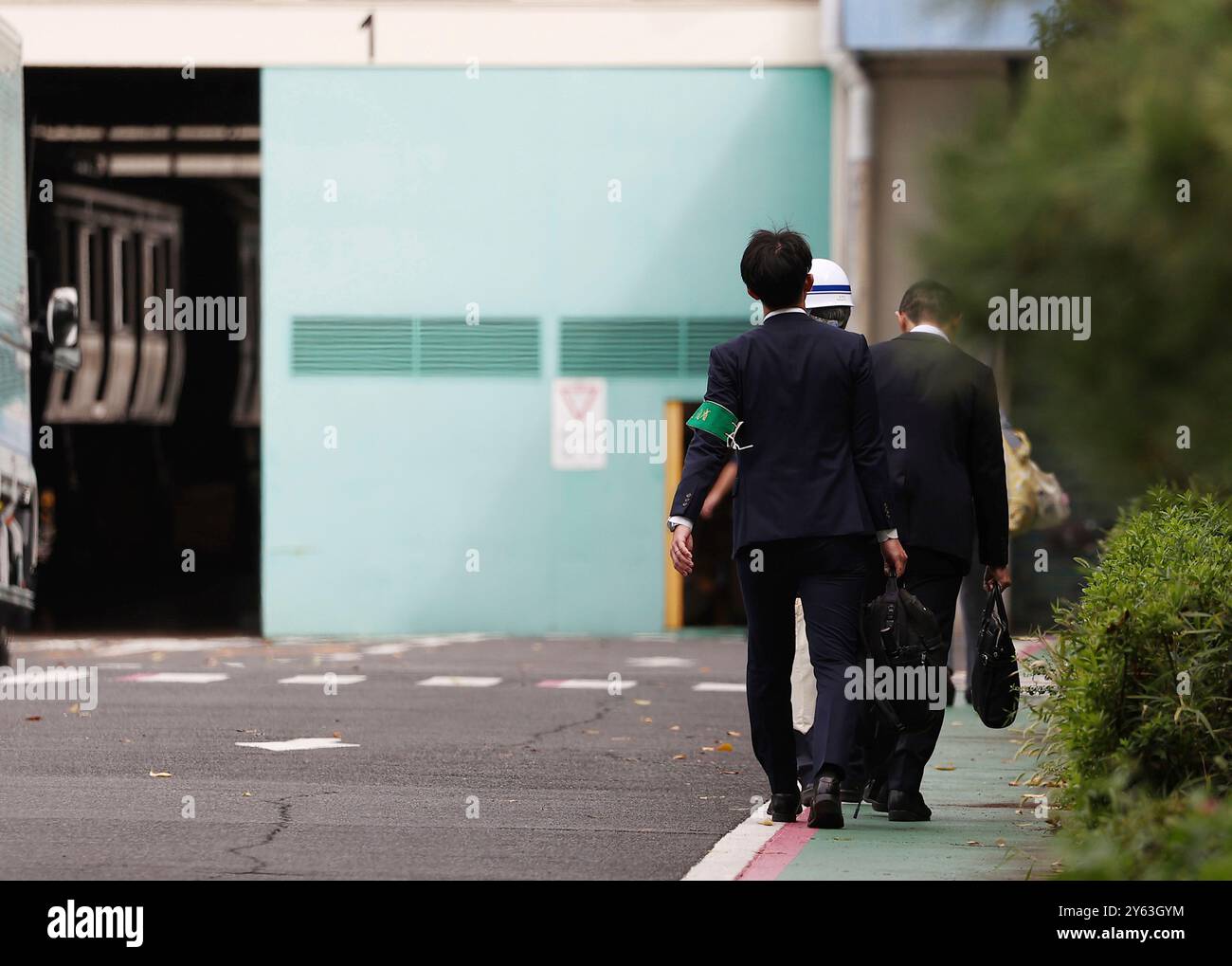 Officials of the Ministry of Land, Infrastructure, Transport and ...