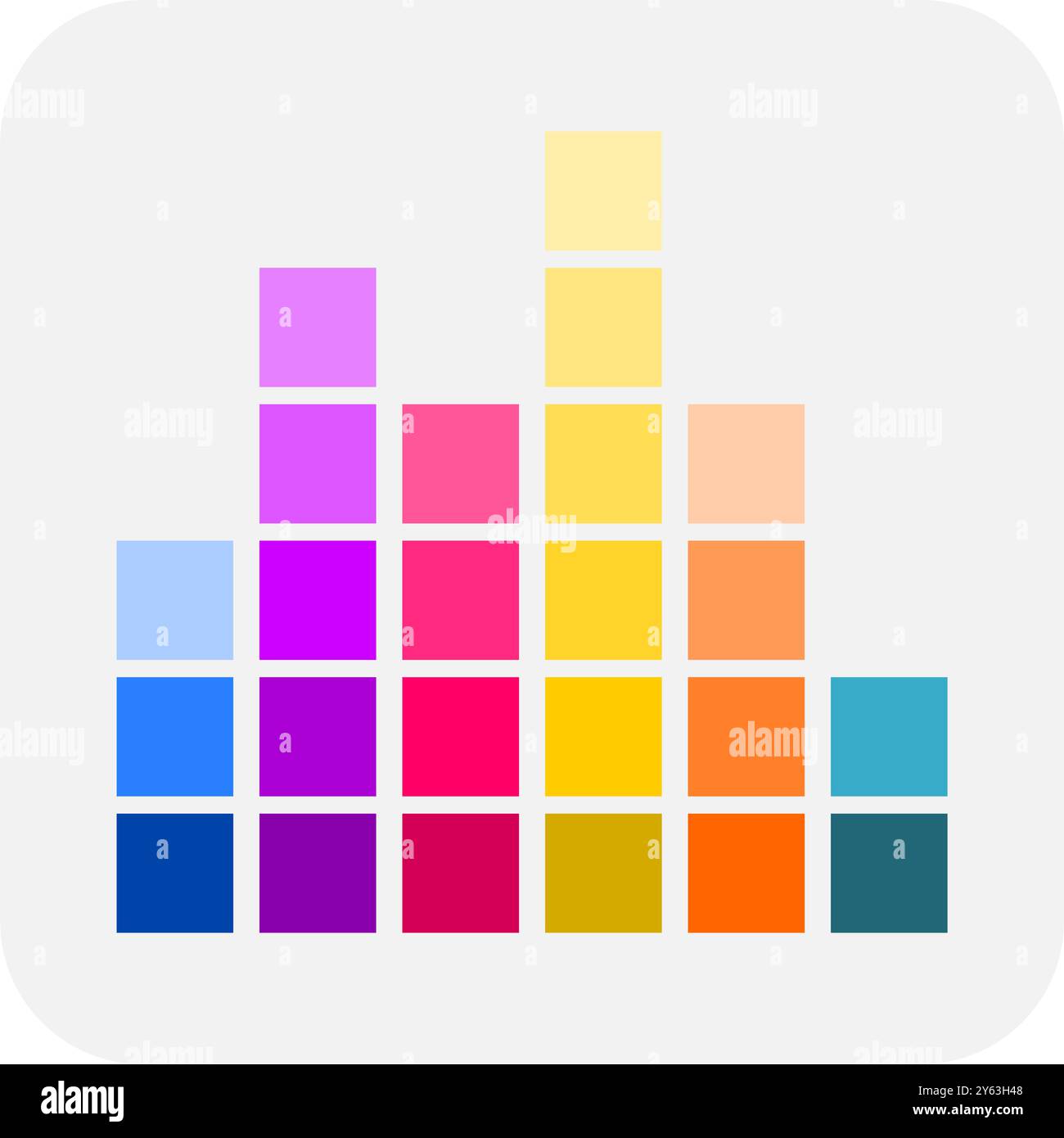 Colorful audio equalizer icon. Audio equalizer button Stock Vector ...