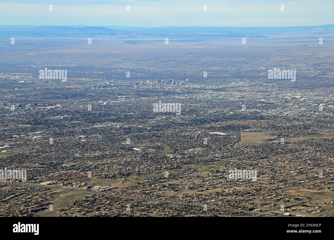View at Albuquerque, Sandia Peak, New Mexico Stock Photo - Alamy