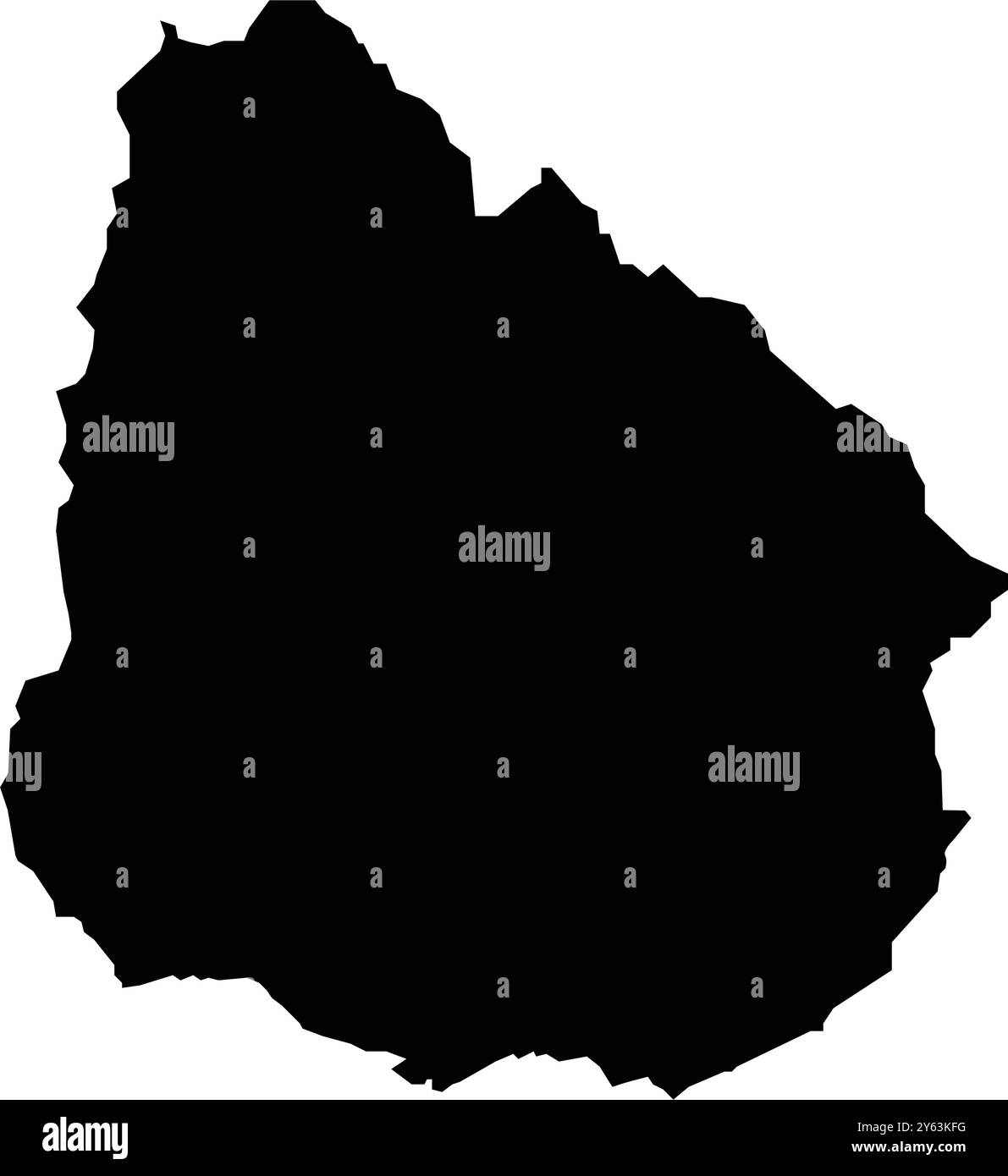 Simple political map uruguay hi-res stock photography and images - Alamy