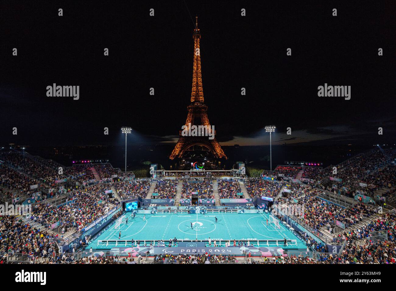 The Men’s Blind Football gold medal match between France and Argentina ...