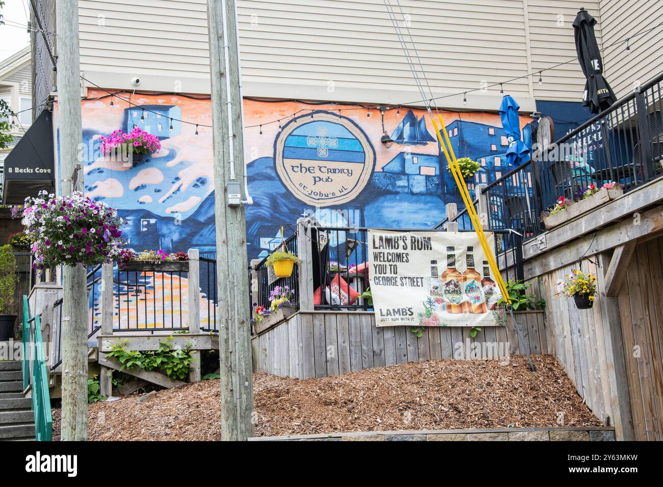 The Trinity Pub mural on George Street in downtown St. John's ...
