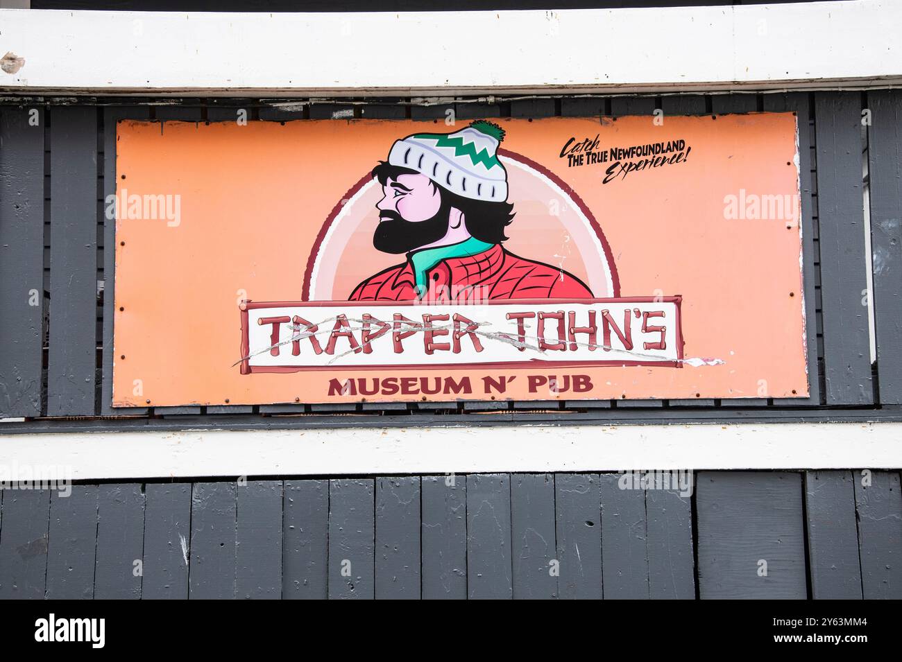 Trapper John's Museum n' Pub sign on George Street in St. John's ...
