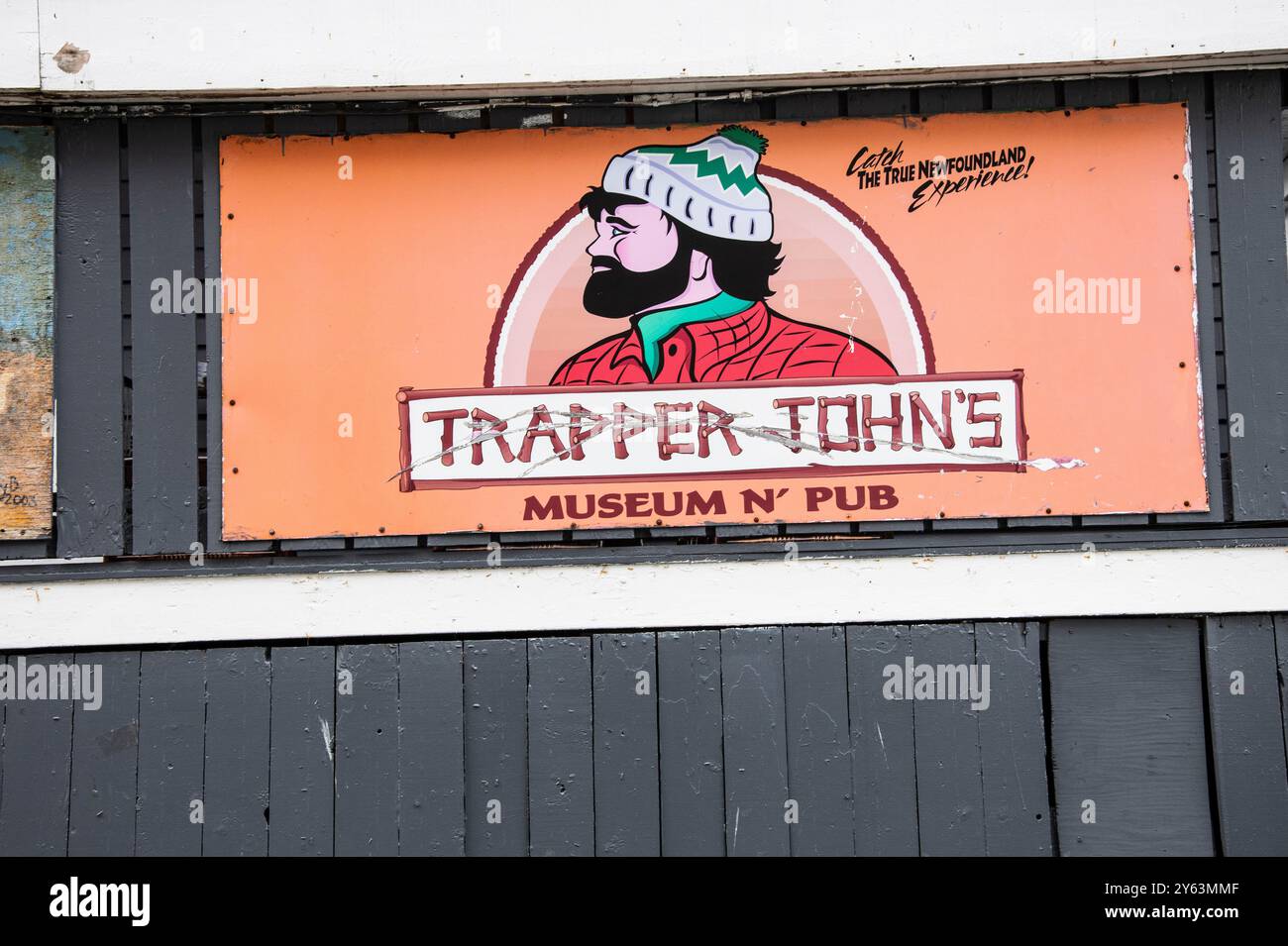 Trapper John's Museum n' Pub sign on George Street in St. John's ...