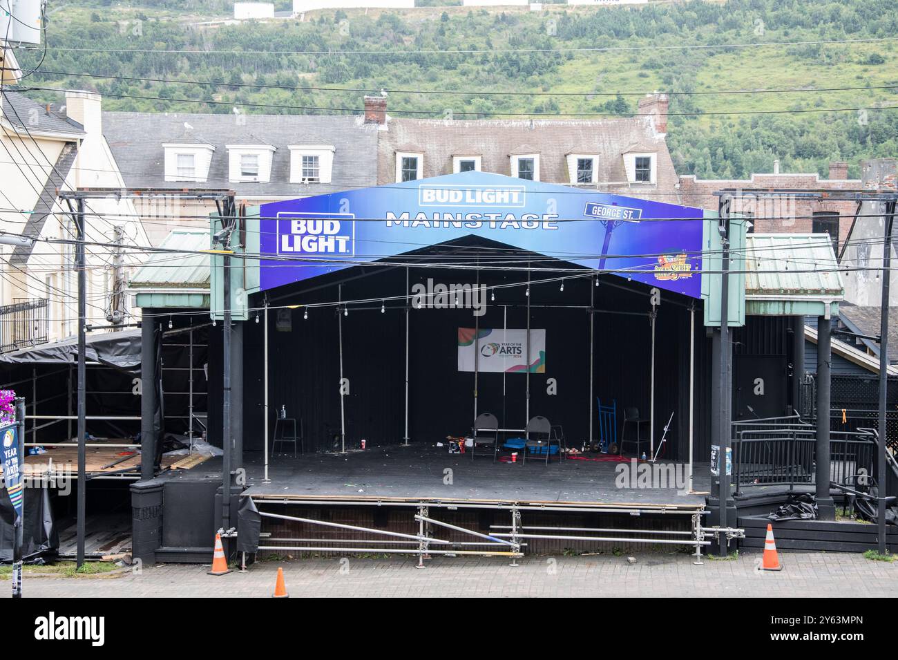 Mainstage on George Street in downtown St. John's, Newfoundland ...
