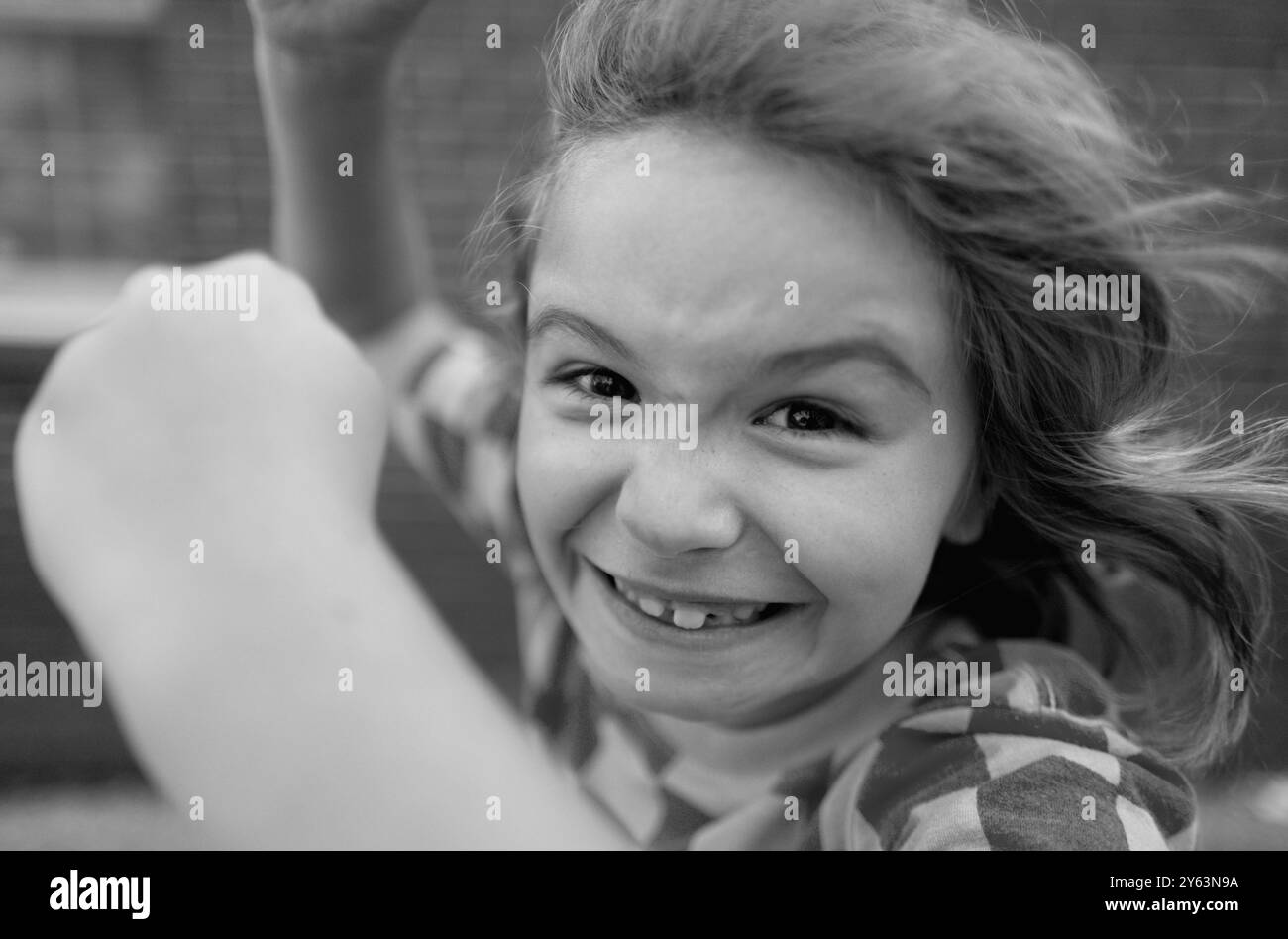 Close up mad face of kid with angry expression. Angry hateful little ...