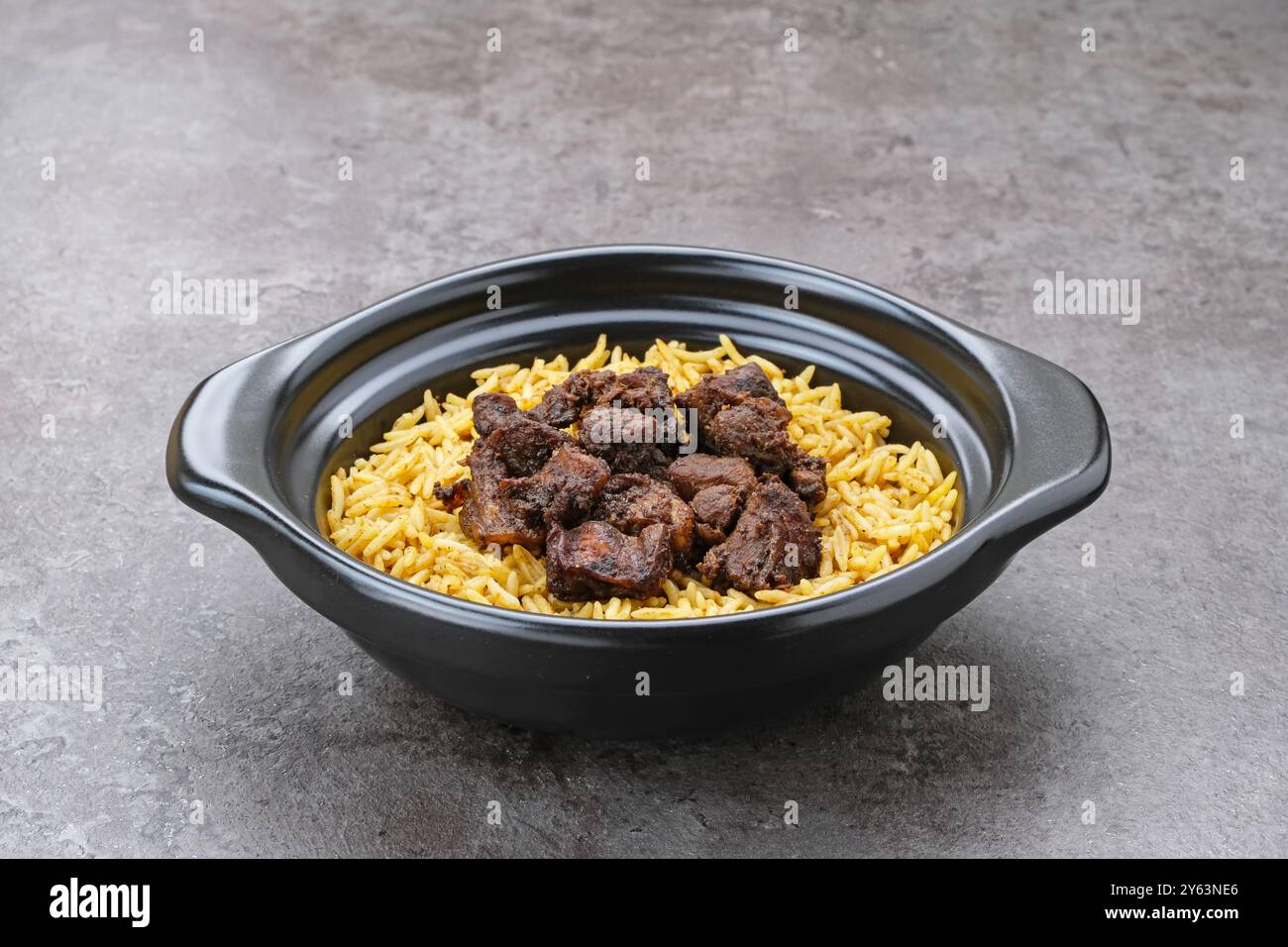 Nasi Kebuli Kambing, Arabian Rice with herb, spices and goat meat ...