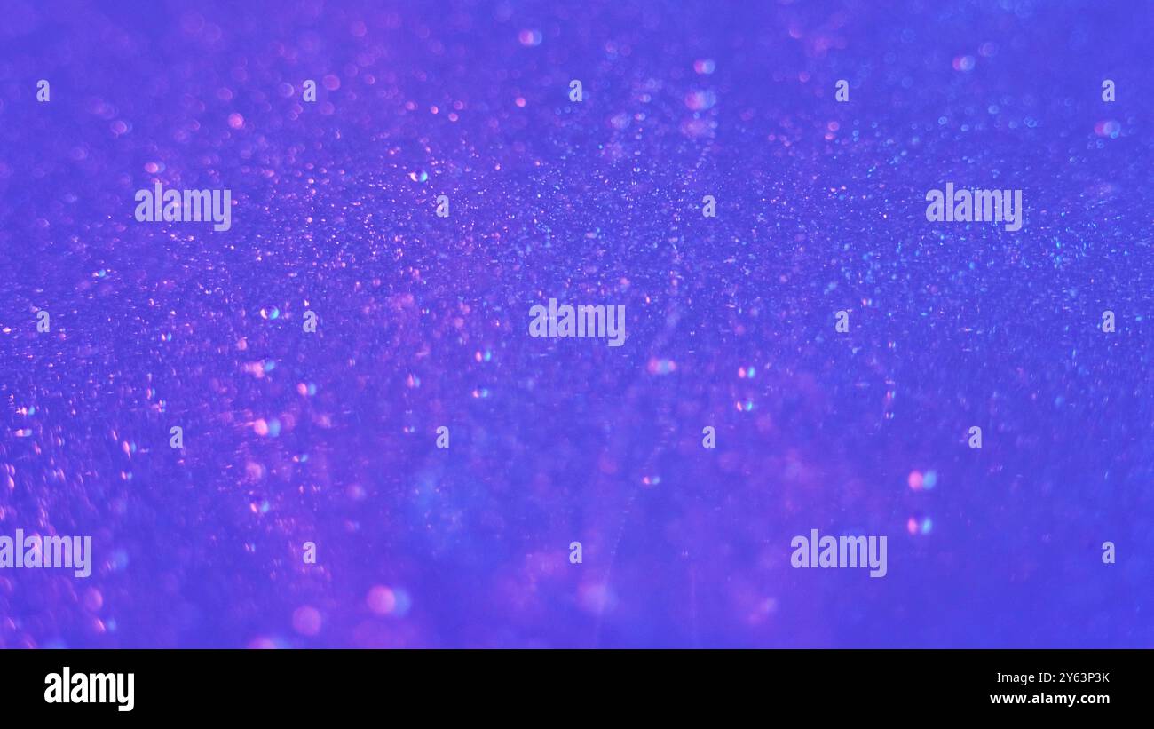 Bubbles texture. Bokeh light. Defocused neon blue pink purple color ...