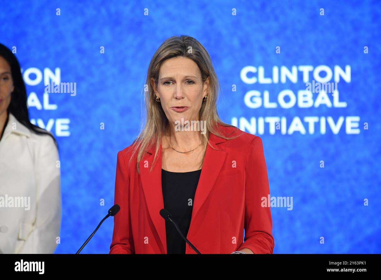 New York, USA. 23rd Sep, 2024. Erica Coe attending the Clinton Global ...