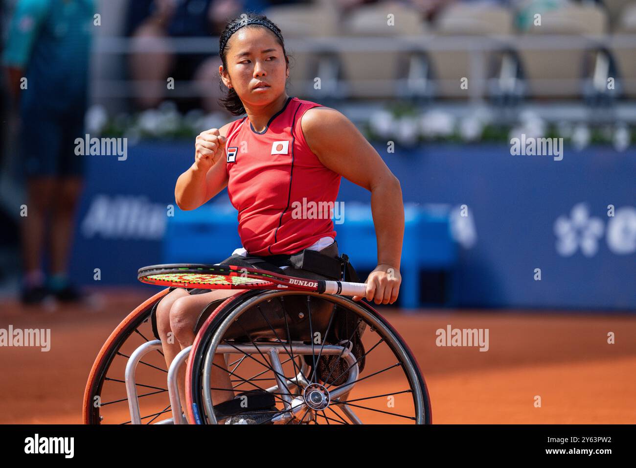 Yui Kamiji of Japan during the Women’s Wheelchair Tennis gold medal ...