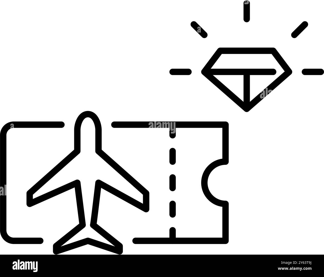 First class airplane icon Black and White Stock Photos & Images - Alamy