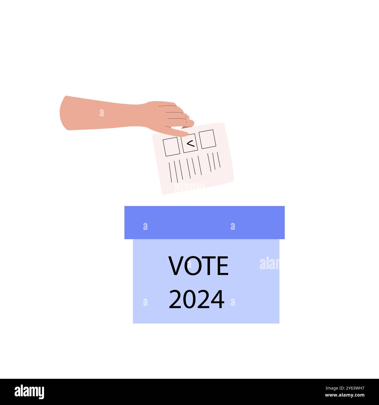 vector illustration - people voting in USA. Election concept design ...