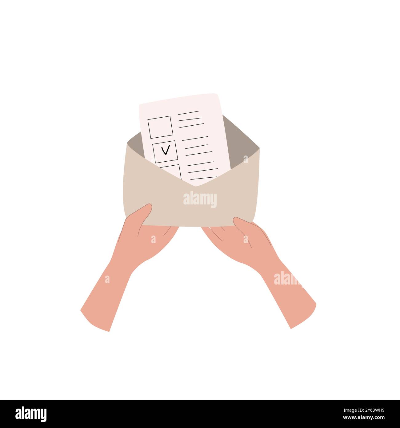Sending ballot Stock Vector Images - Alamy