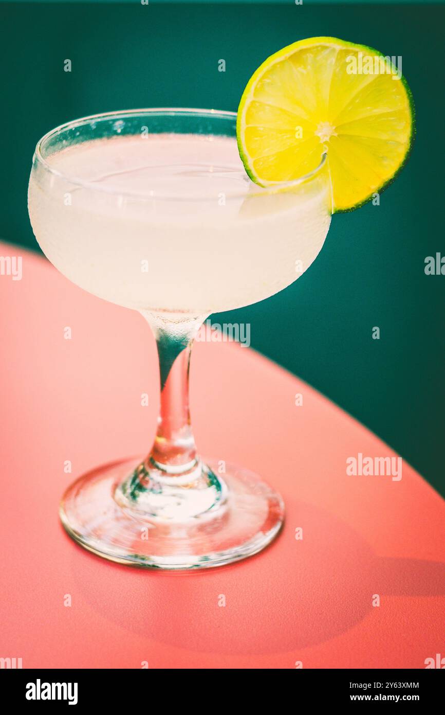 Yuzu Sake Spritz made from Yuzu sake, prosecco and calamansi Stock ...