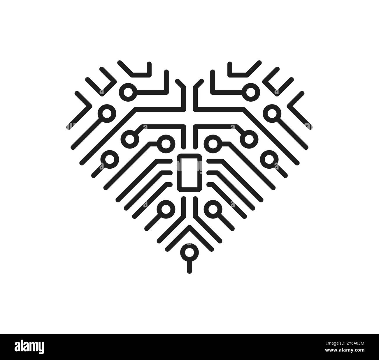 Heart implant, cardiology medicine line icon. Cardiology healthcare ...