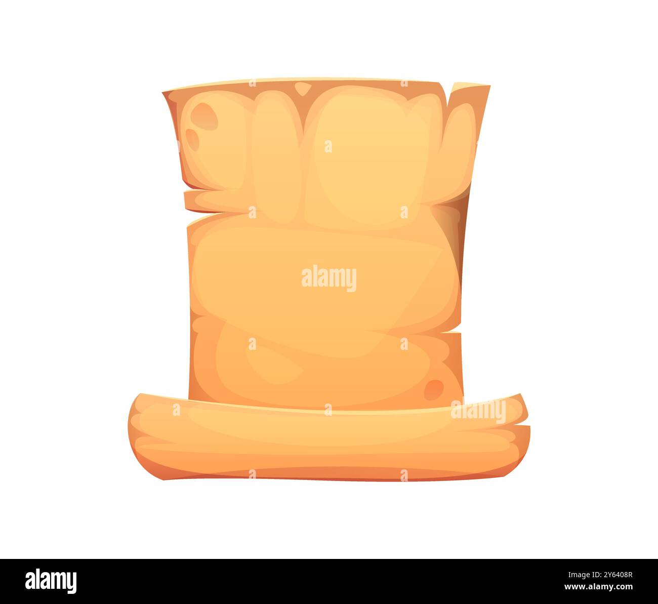 Cartoon pirate vintage paper scroll, ancient manuscript, old treasure ...