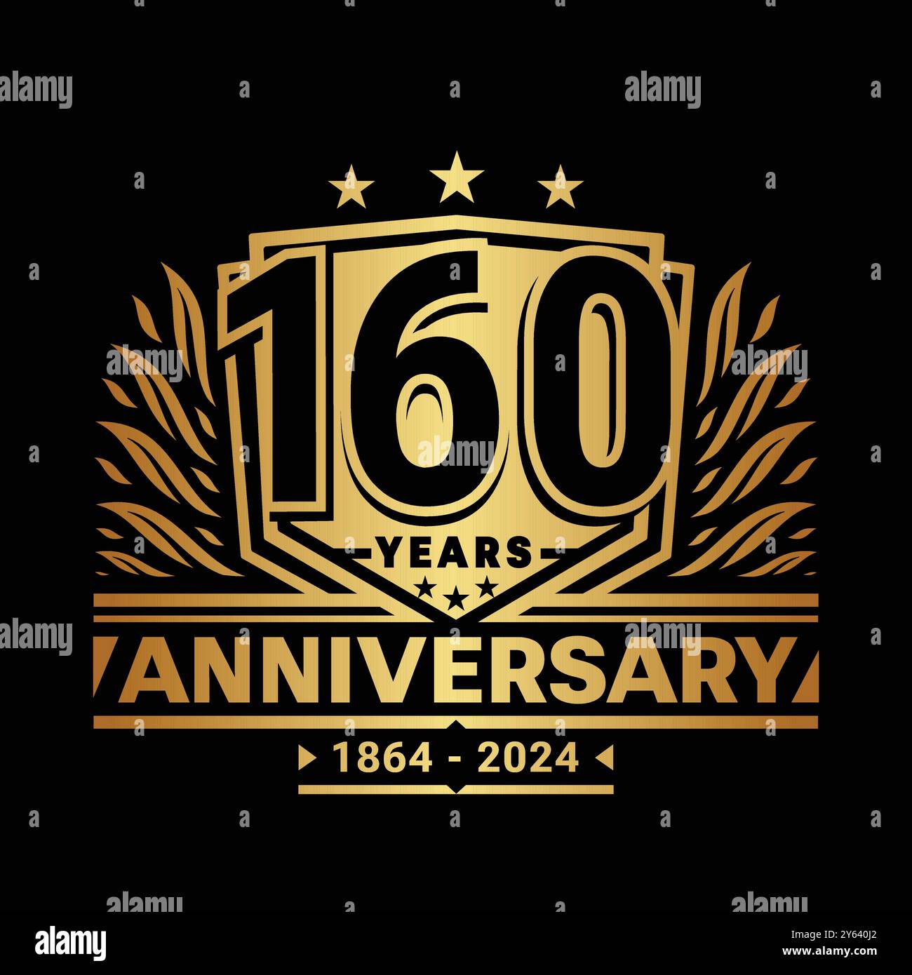 160 years logo hi-res stock photography and images - Alamy