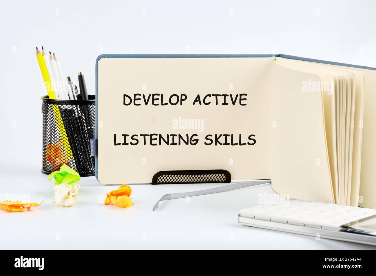Business and Develop active listening skills concept. DEVELOP ACTIVE ...