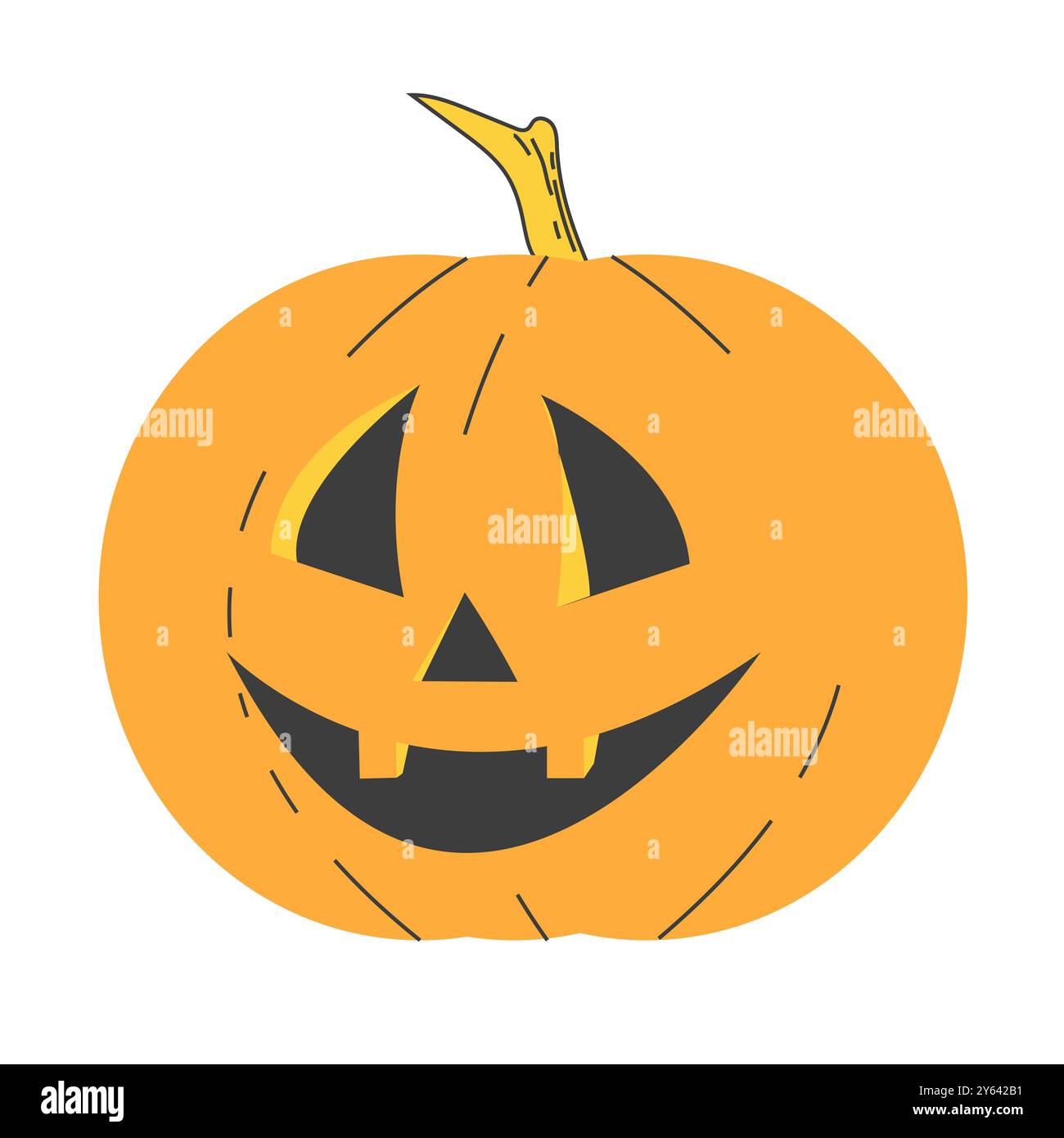 Halloween pumpkin cute smiling retro character. Holiday decoration ...