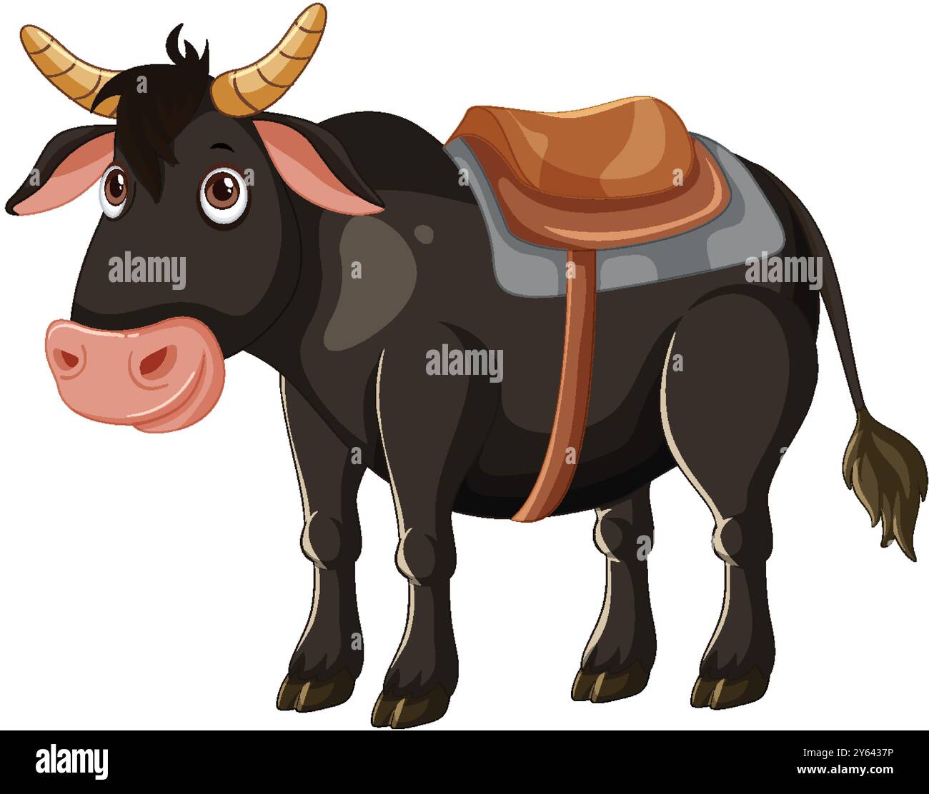 Cute girl in cow Stock Vector Images - Alamy