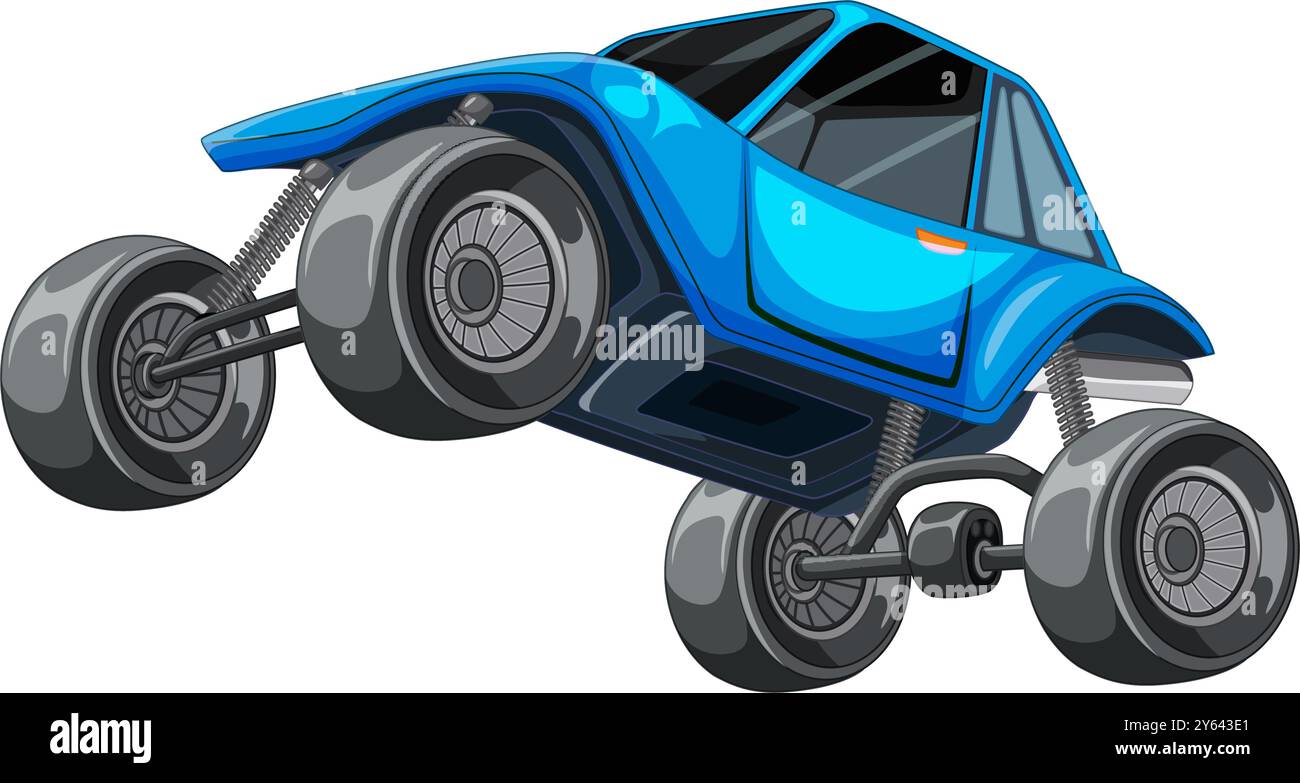 Vector image of a blue off-road car Stock Vector Image & Art - Alamy