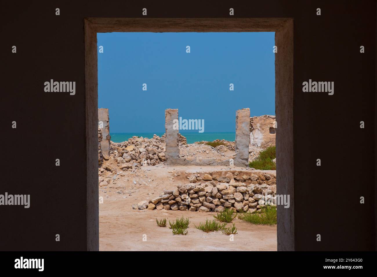 The Jumail abandoned village at Abu Al Dhalouf, Qatar Stock Photo - Alamy