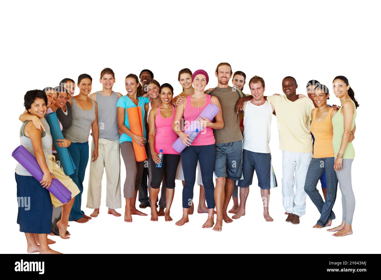 Friends fitness fun group Cut Out Stock Images & Pictures - Alamy