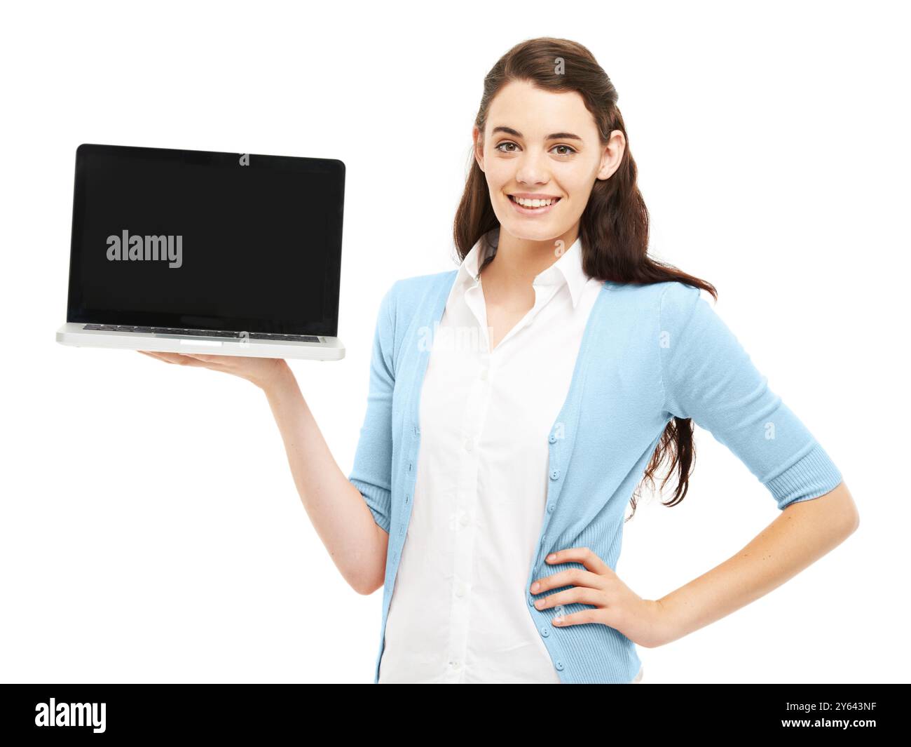 Student presentation computer Cut Out Stock Images & Pictures - Alamy