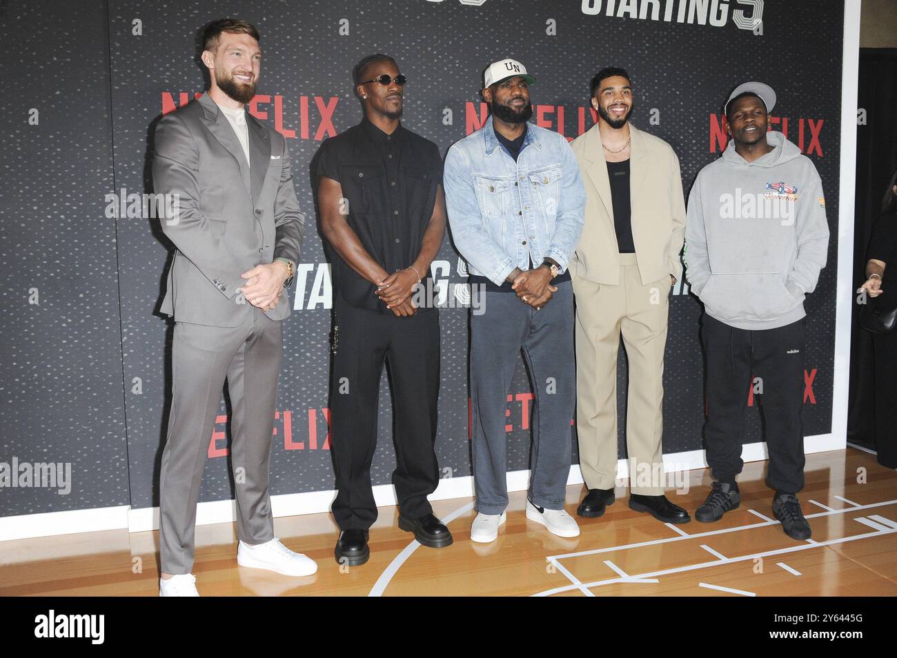 Ca. 23rd Sep, 2024. Anthony Edwards, Jimmy Butler, Domantas Sabonis ...