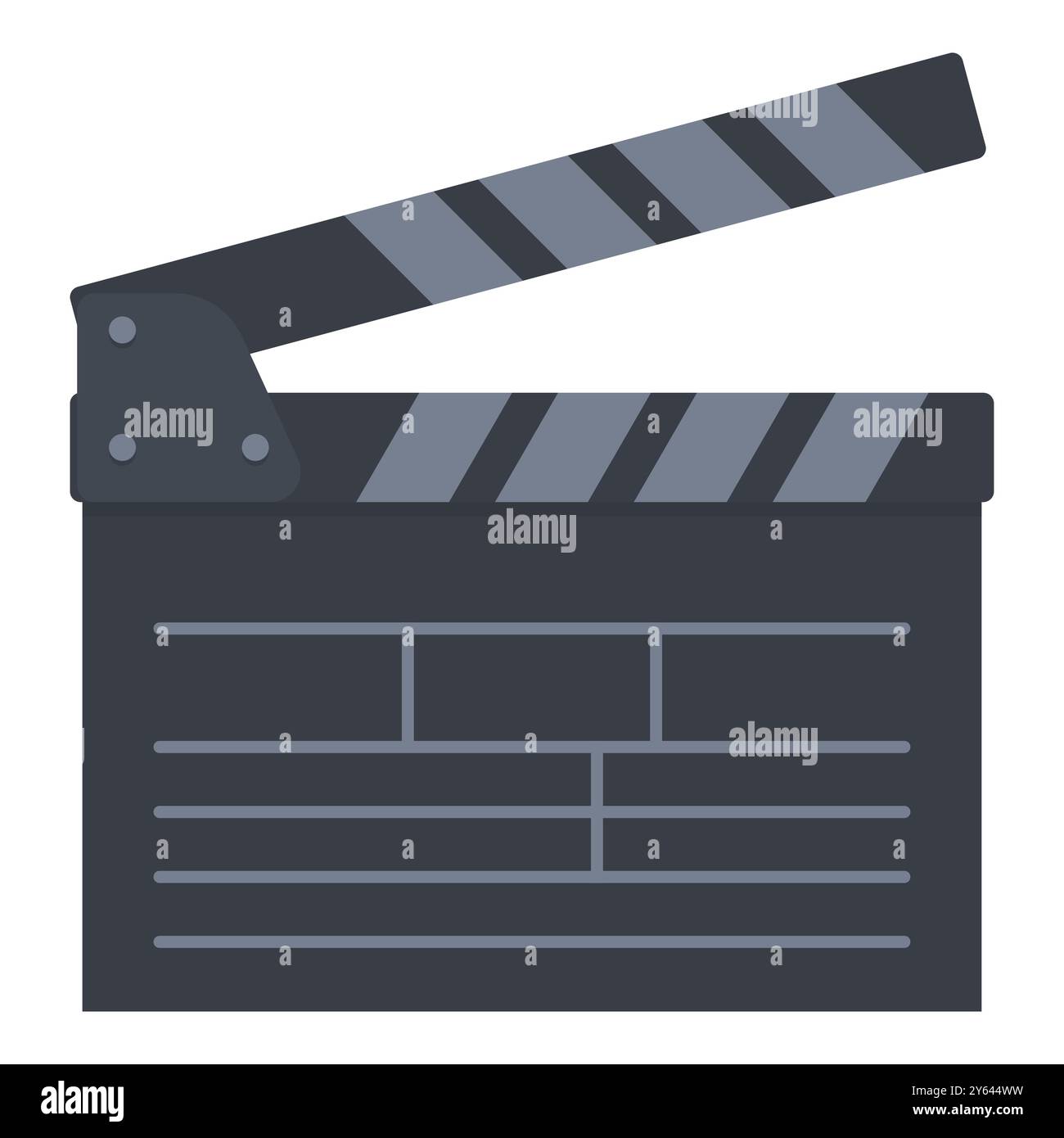 Black Clapboard Film Shooting Equipment. Vector Clapboard Film Show ...