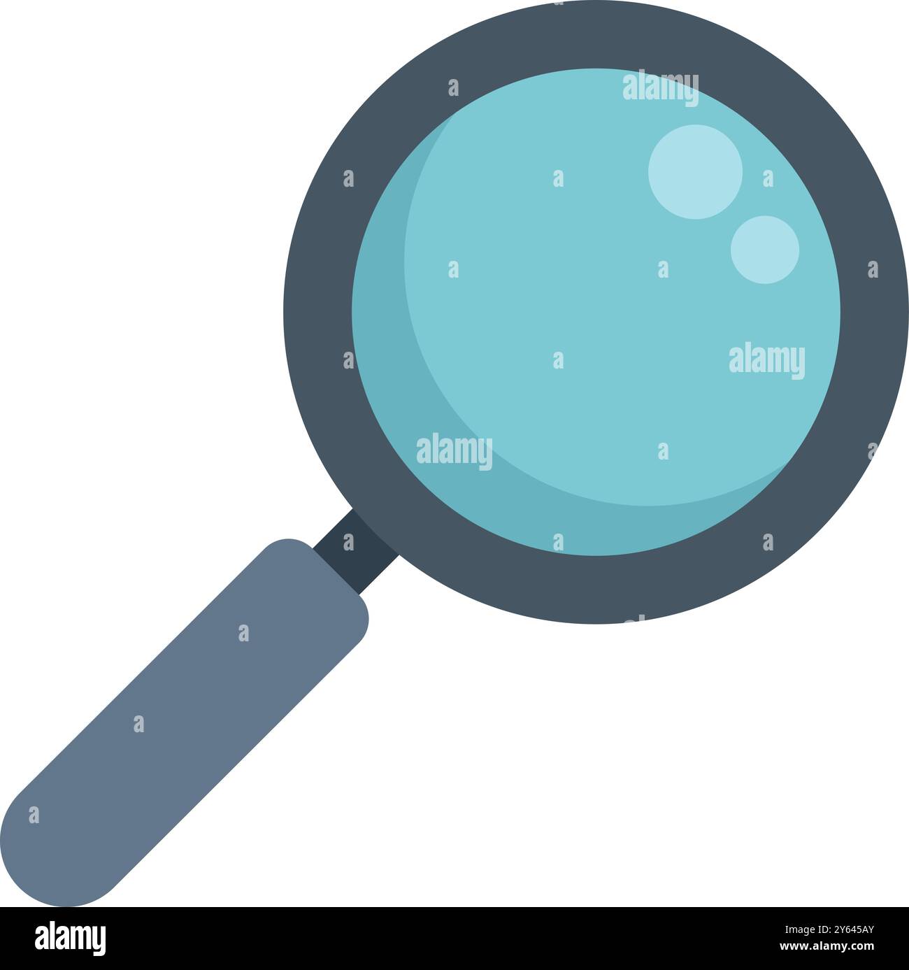 Magnifying glass zooming in, searching for clues, investigating a case ... Magnifying glass zooming in, searching for clues, investigating a case ...