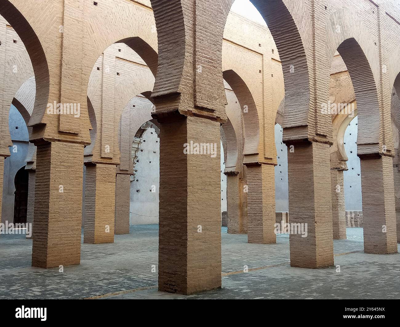 The interior of the Great Mosque of Tinmel is seen in the Atlas ...